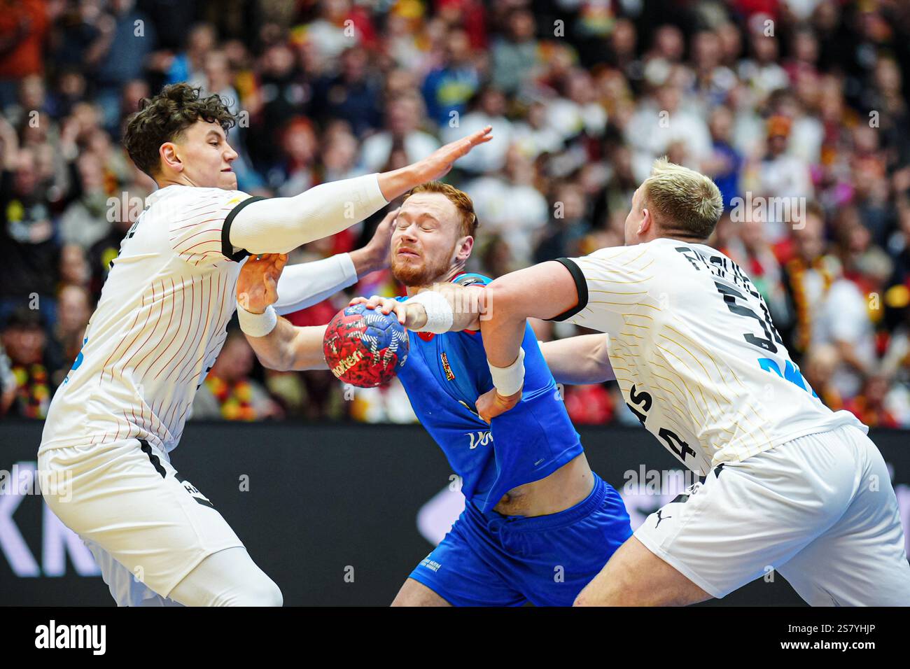 Marko Grgic (Deutschland, #71), Tomas Piroch (Tschechien, #07), Justus Fischer (Deutschland, #54 ...