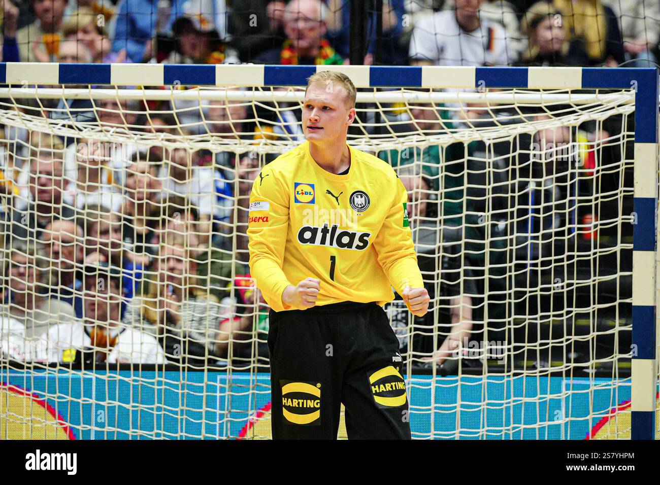 Jubel nach Parade David Spaeth (Deutschland, #01) DEN, Deutschland vs ...