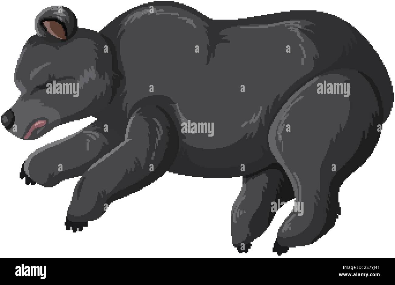 Bear resting Stock Vector Images - Alamy