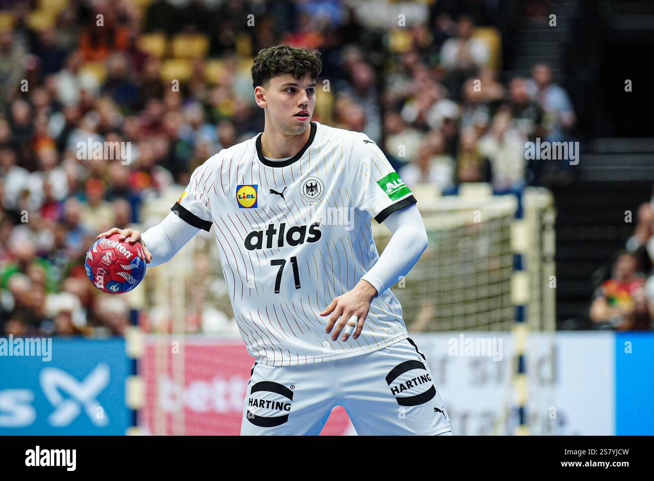 Marko Grgic (Deutschland, #71) DEN, Deutschland vs. Tschechien, Handball, IHF Weltmeisterschaft ...