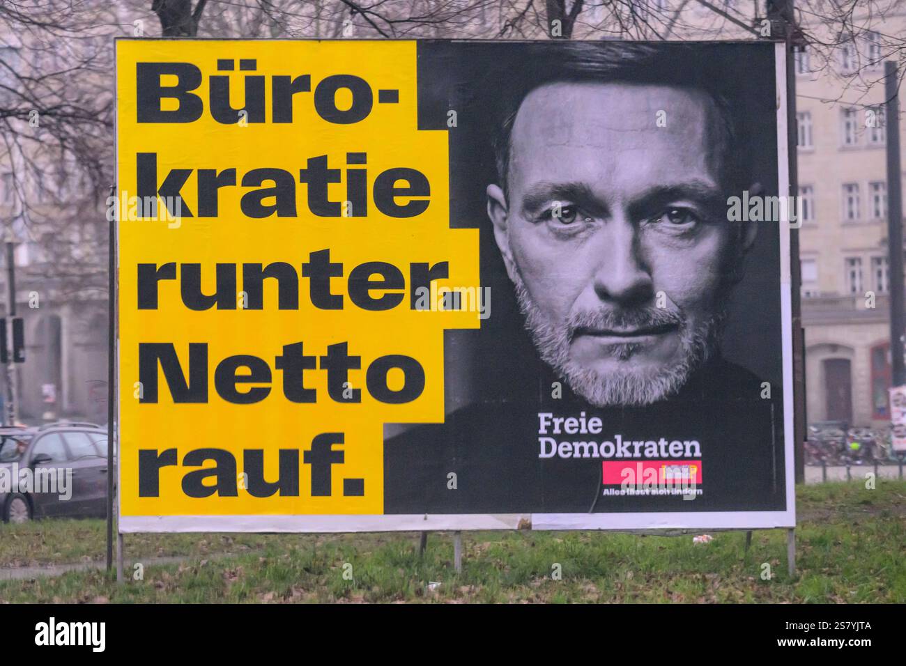 GER, Berlin, Wahl, Wahlplakat, im Bild: Christian Lindner Plakat, FDP ...
