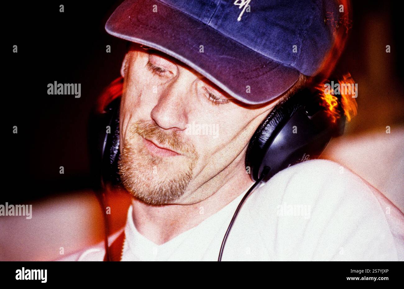 DJ Alan Thompson playing live at Creamfields Festival in Winchester ...