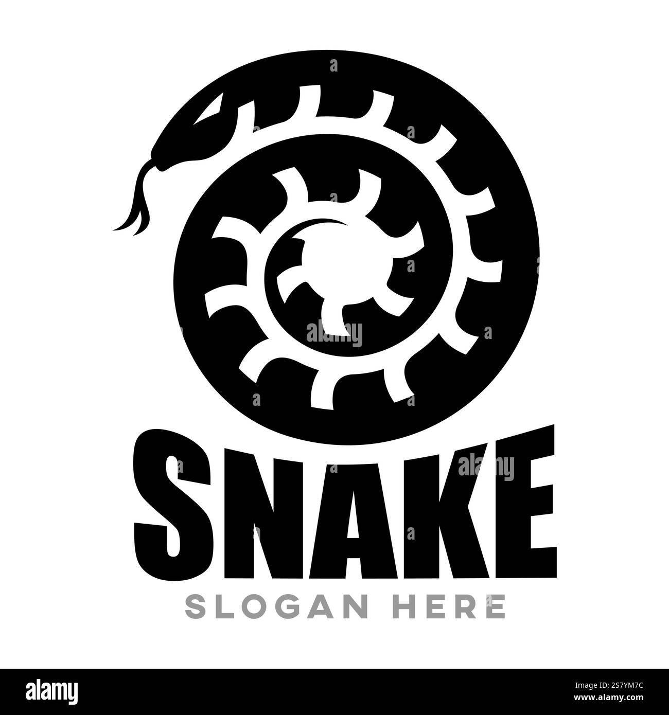 Modern snake logo. Vector illustration Stock Vector Image & Art - Alamy