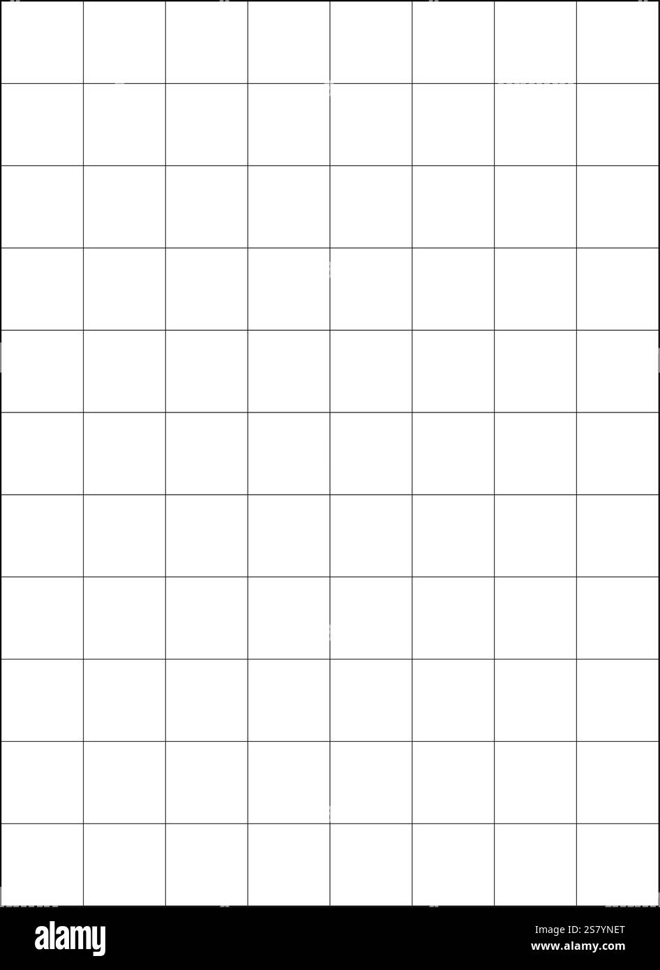 Graph Paper 1 inch squares printable template A4 notebook format. Graph ...