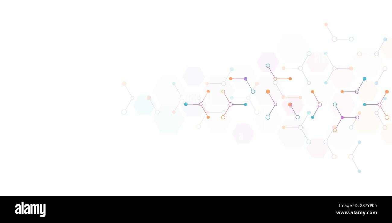 Genetic engineering and molecular structure, hexagon DNA network ...