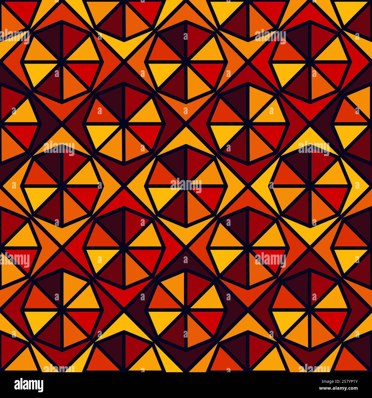 Seamless geometric mosaic pattern vector illustration Stock Vector ...