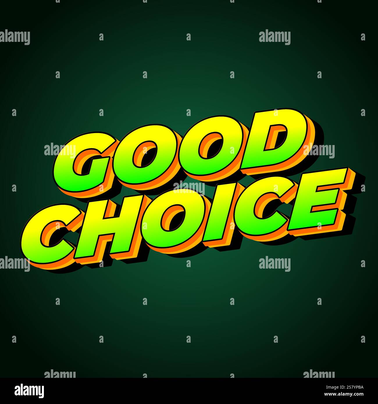 Good choice. text effect design for social media ads purpose Stock ...