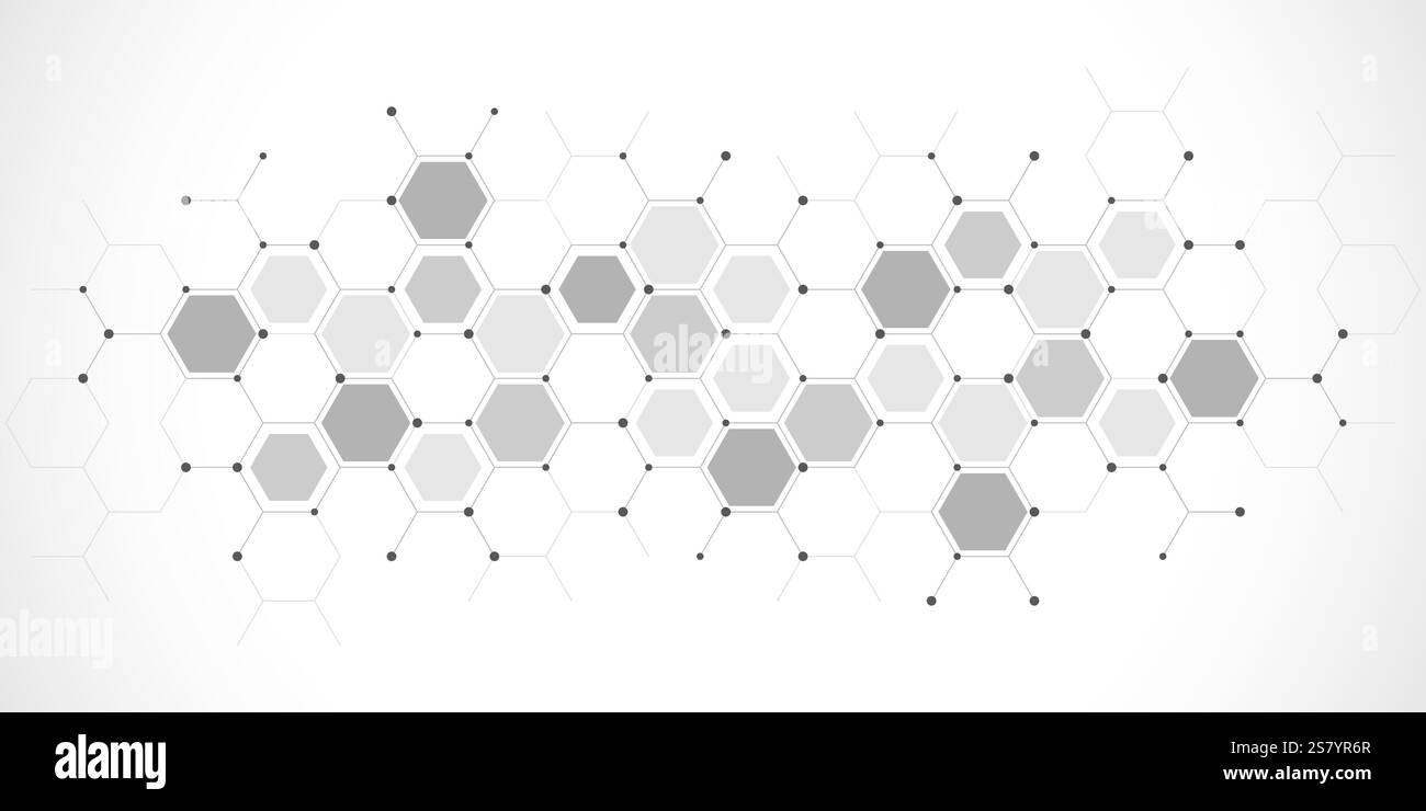 Genetic engineering and molecular structure, hexagon DNA network ...