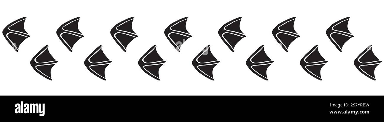 Animal tracks of a duck and goose. Diagonal bird paw prints Stock ...