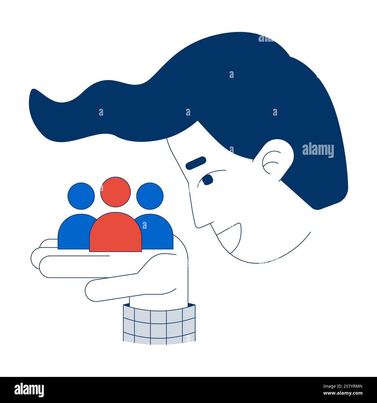 Looking appreciation Stock Vector Images - Alamy