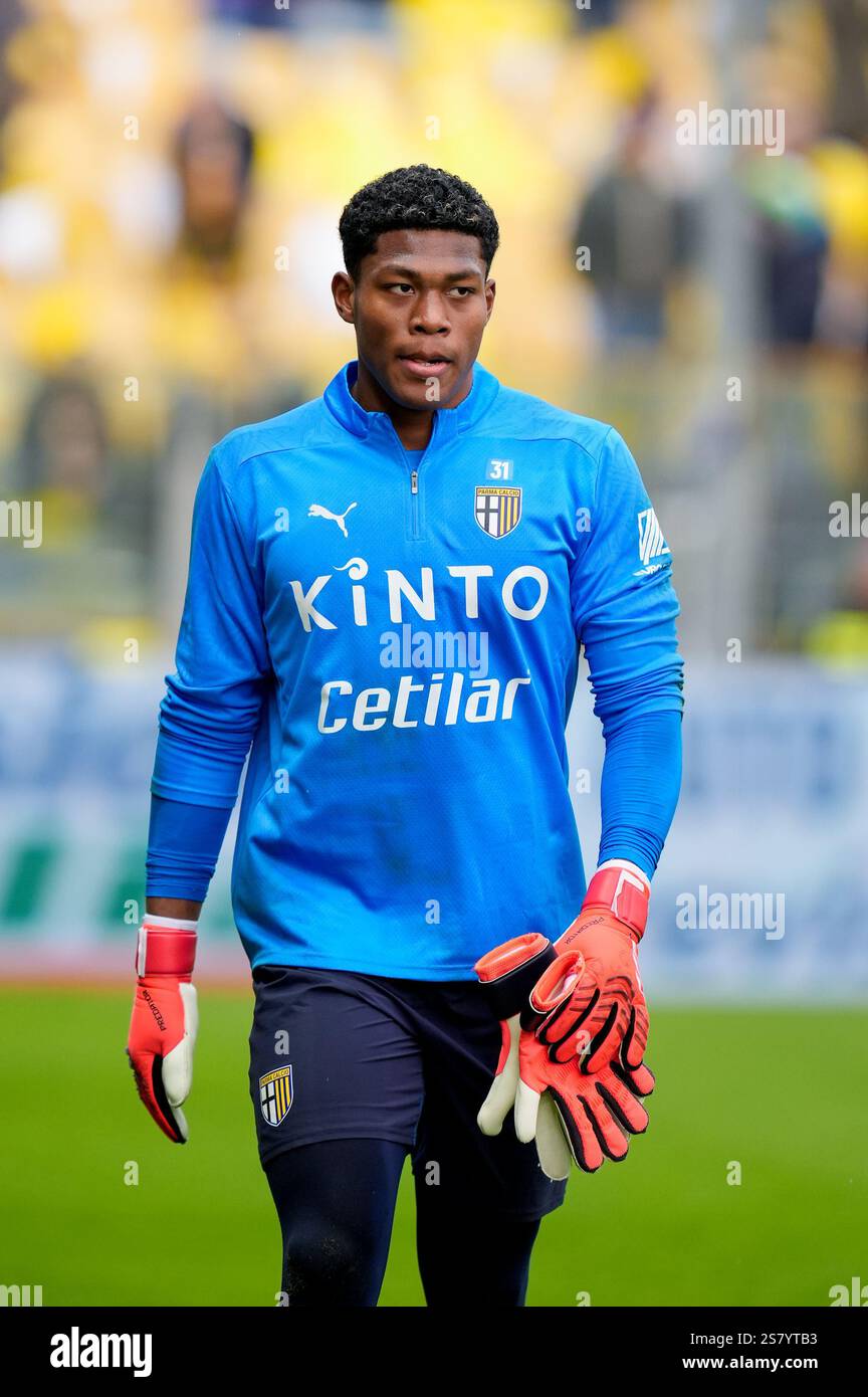 Parma, Italy. 19th Jan, 2025. Zion Suzuki of Parma Calcio 1913 looks on ...