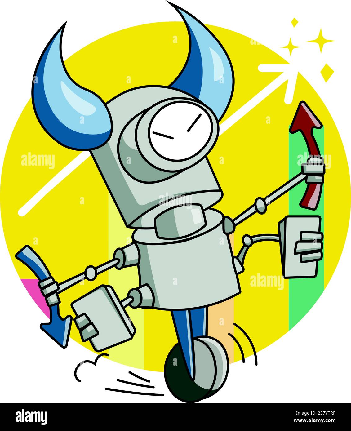 Robot ai graph business Cut Out Stock Images & Pictures - Alamy