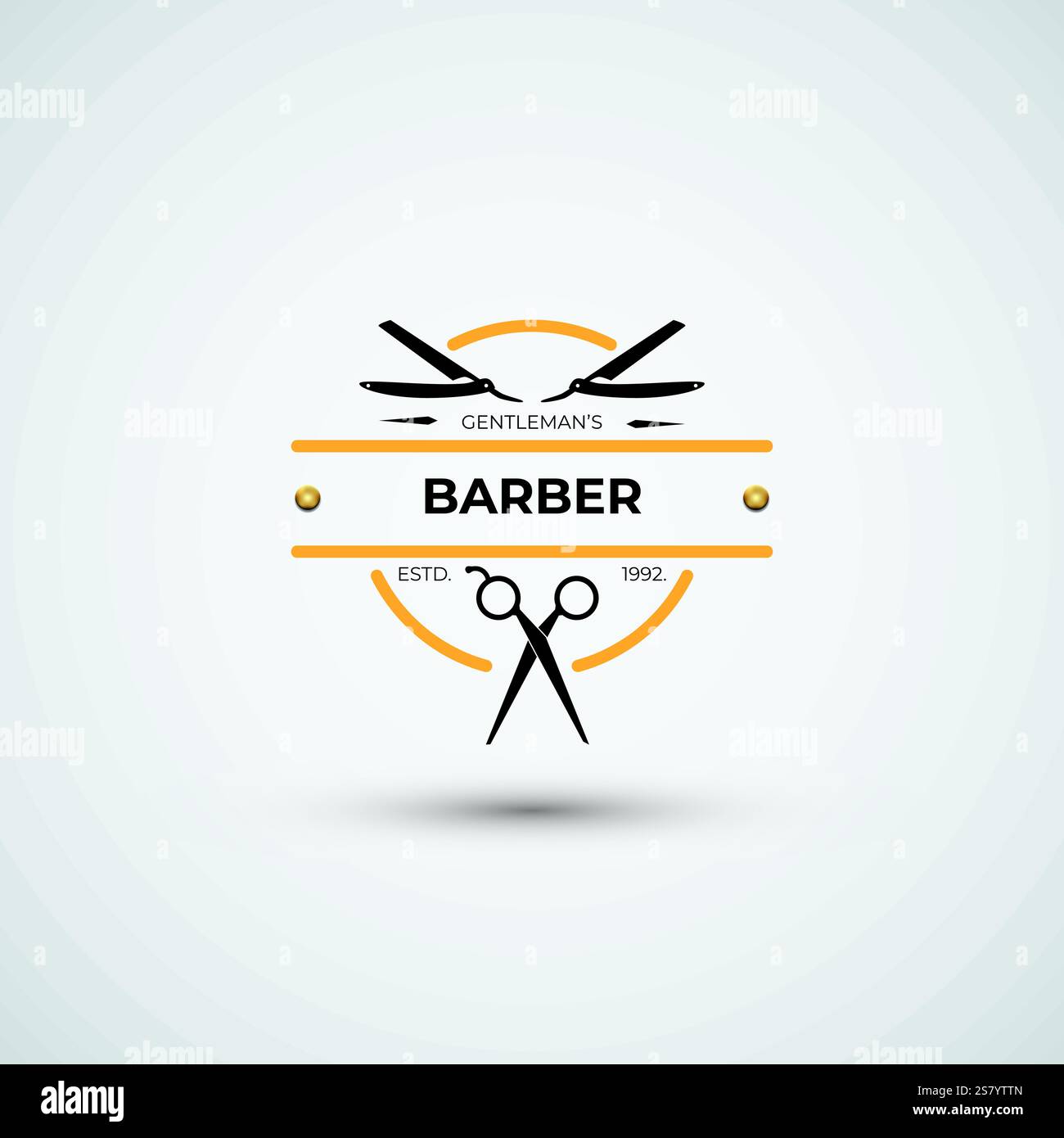 Barbershop logo clasic design icon template Stock Vector Image & Art ...