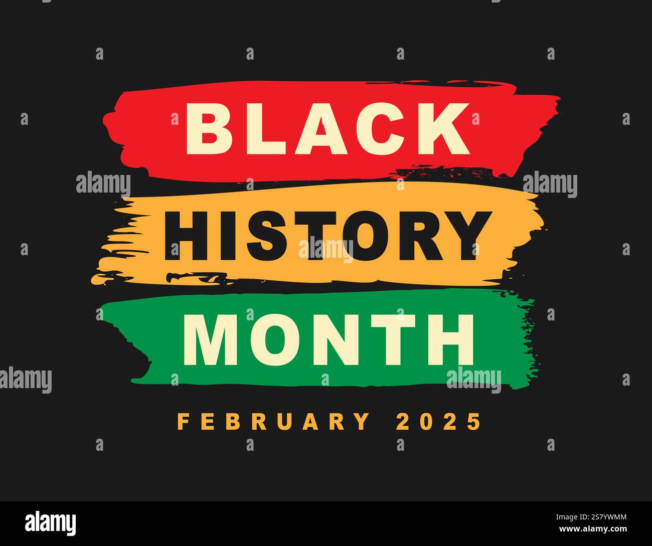 Black History Month 2025 African American Banner Stock Vector Image ...