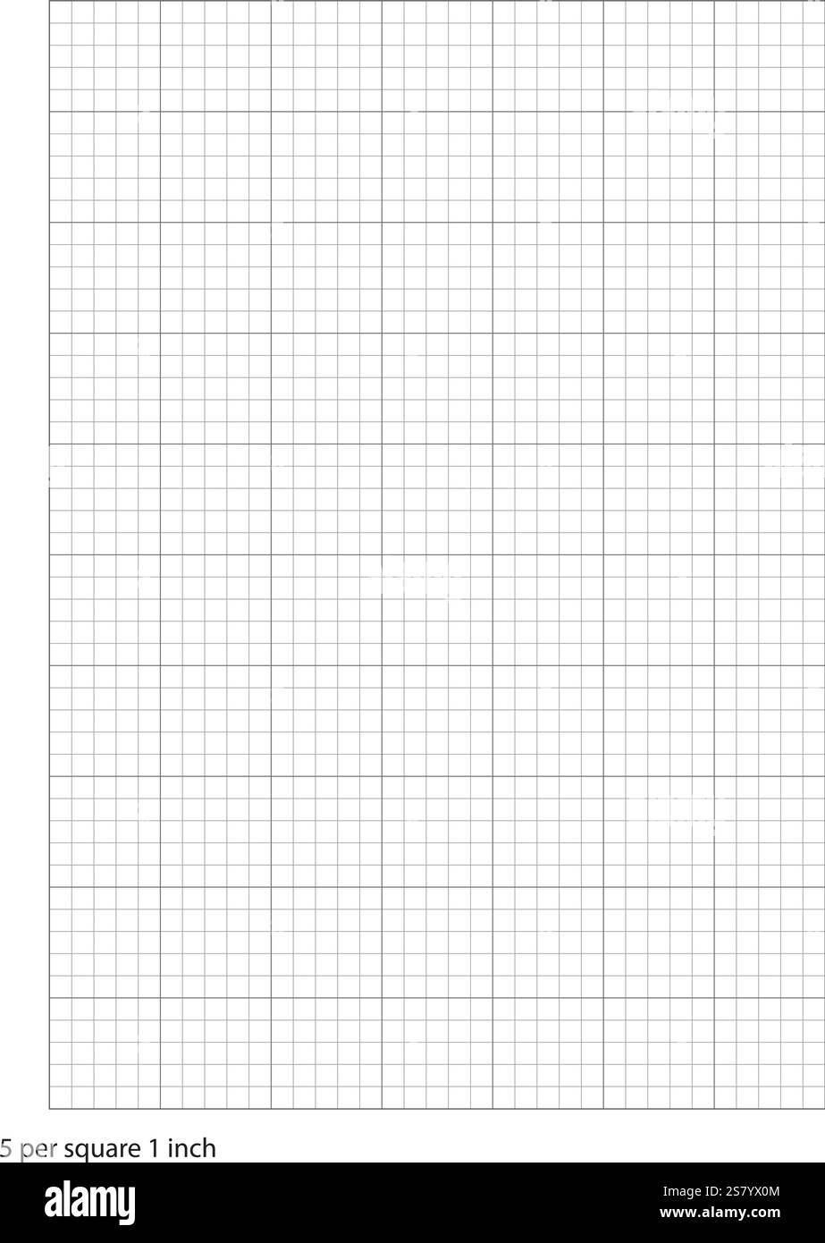 Graph Paper 5 squares per inch printable template A4 notebook format ...