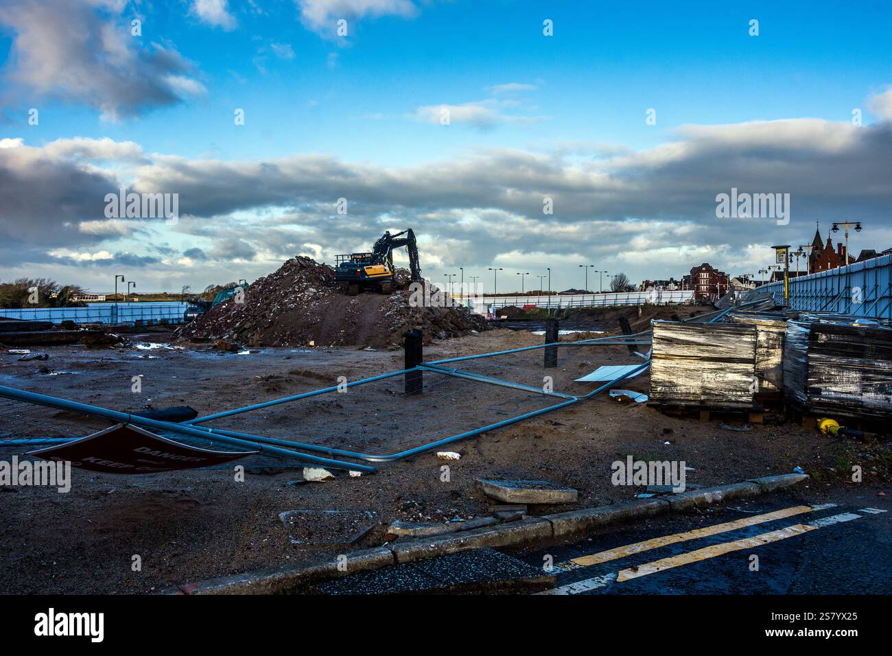 Demolition of the old Floral Hall in preparation for a new conference ...
