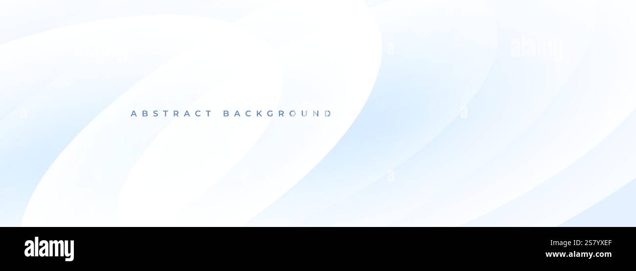 White and soft blue abstract modern wide background with circle shapes ...