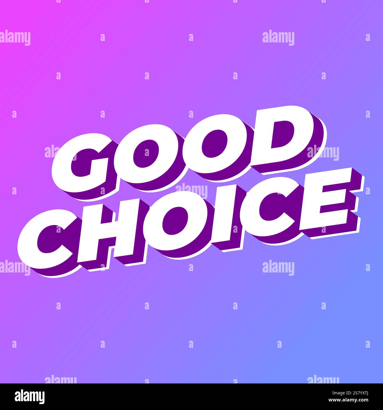 Good choice. text effect design for social media ads purpose Stock ...