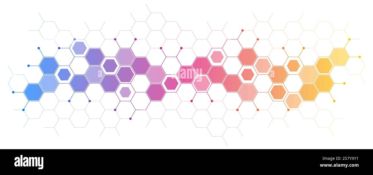 Genetic engineering and molecular structure, hexagon DNA network ...