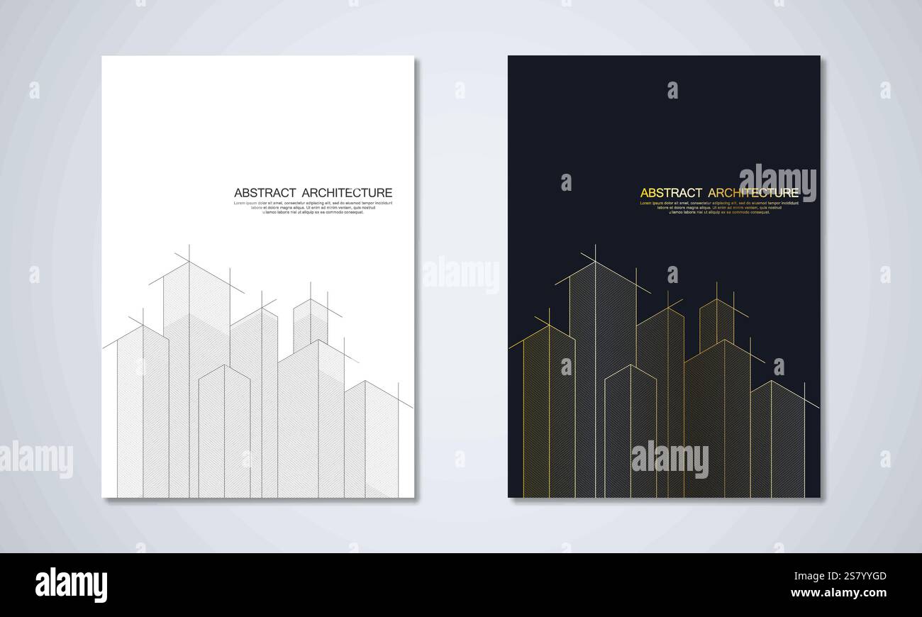 Architectural drawing with building construction for the book cover ...
