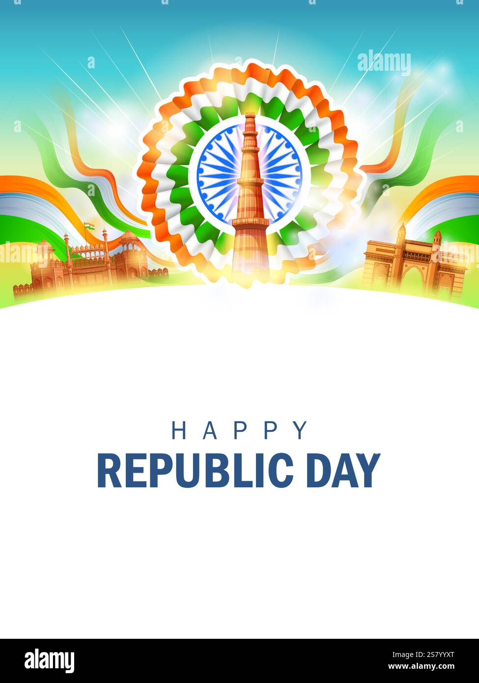 Indian flag on 26th Stock Vector Images - Alamy