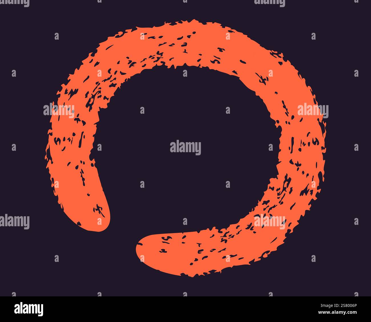 Brush strokes with a dry, textured finish. Irregular, hand-drawn lines ...