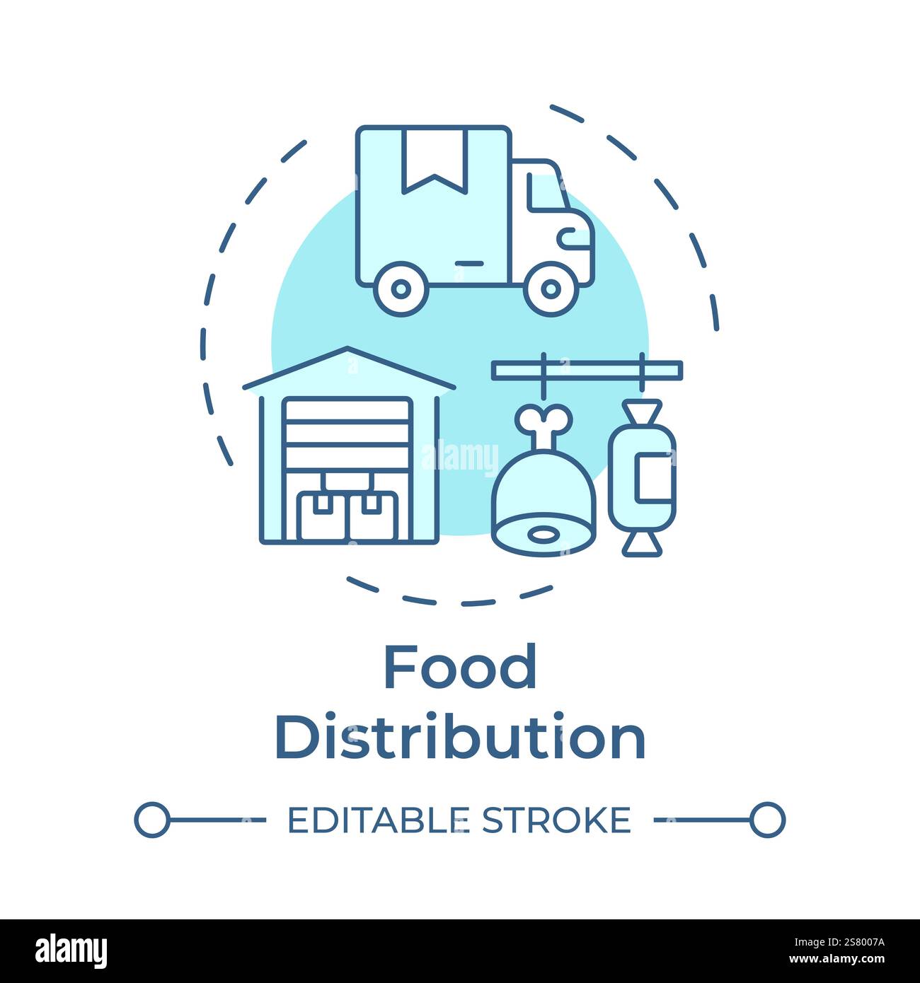 Food supply chain delivery Cut Out Stock Images & Pictures - Alamy