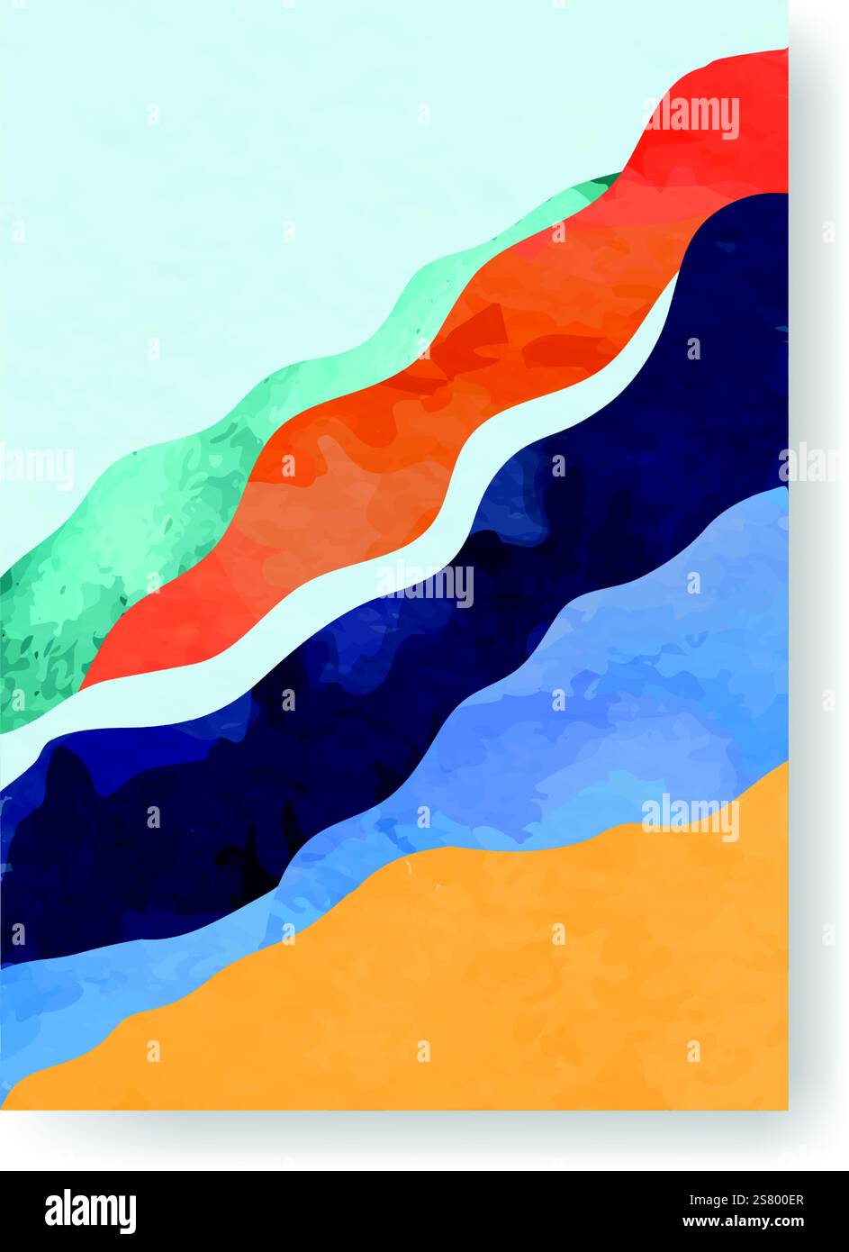 Fluid lines of color painting Stock Vector Images - Alamy
