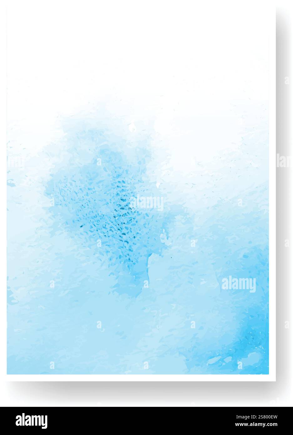 Soft blue watercolor wash creates a textured and ethereal background ...