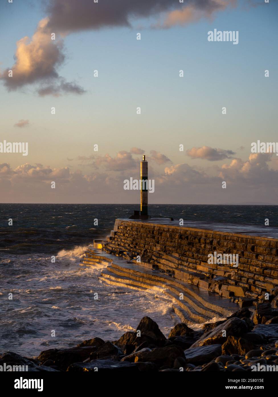 Sunset aberystwyth pier hi-res stock photography and images - Alamy