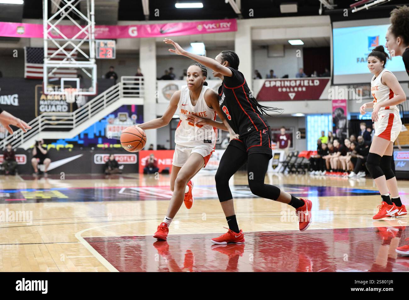 SPRINGFIELD, MA - JANUARY 20: Peyton Hill of Incarnate Word (23) drives ...