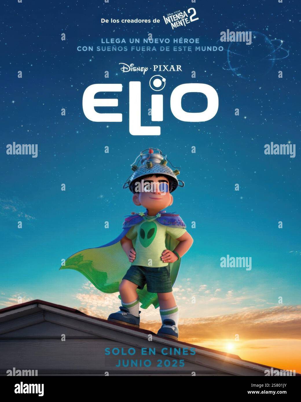 ELIO, poster in Spanish, Elio (voice: Yonas Kibreab), 2025. © Walt Disney Studios Motion ...