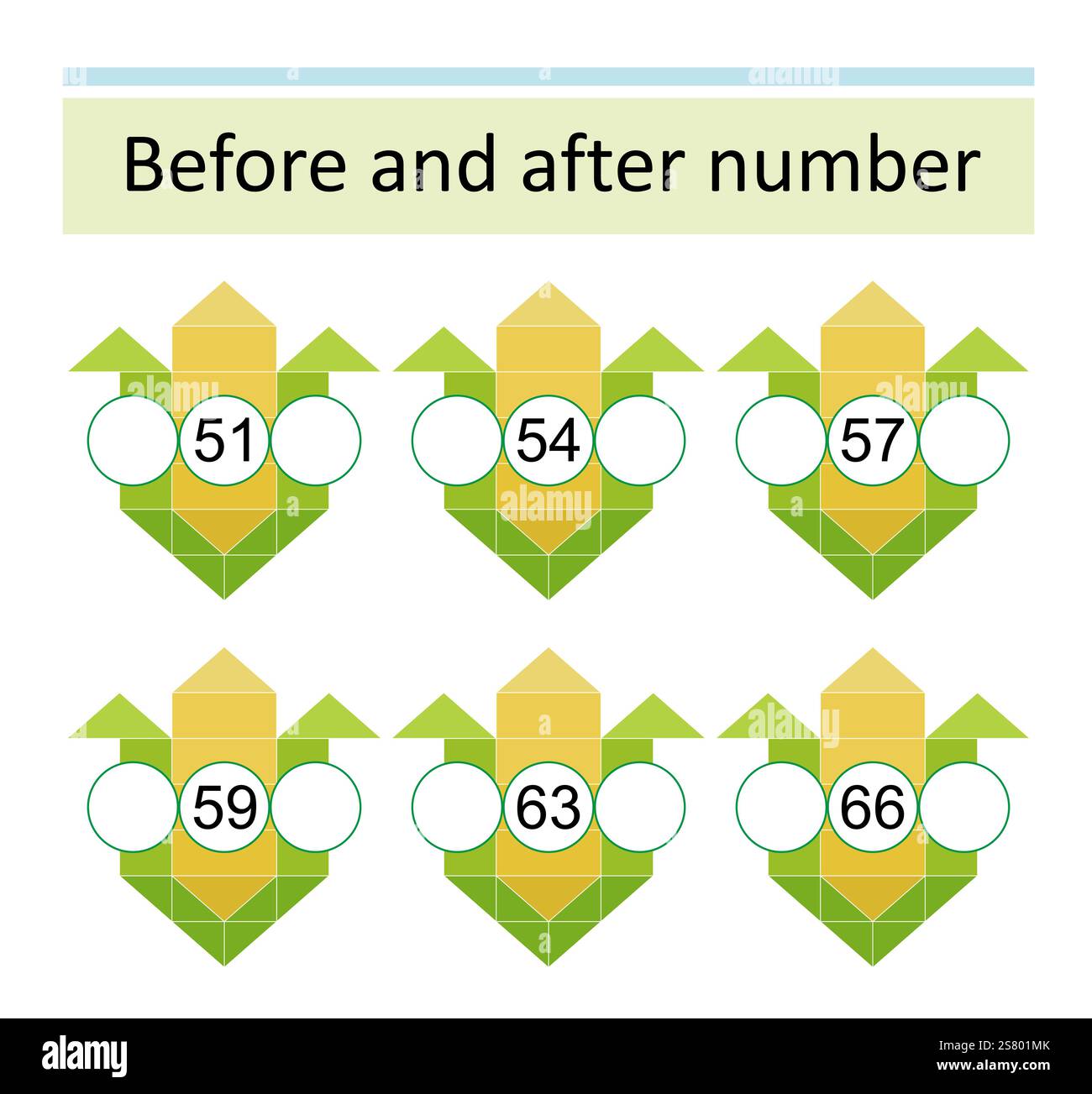 What comes Before and After. Math worksheets for kids. Number range up ...