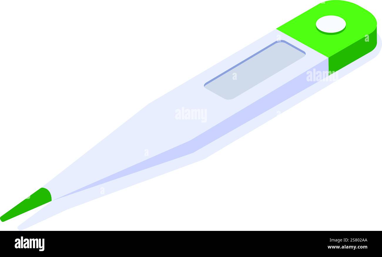 Digital medical thermometer measuring body temperature, providing precise readings for effective ...