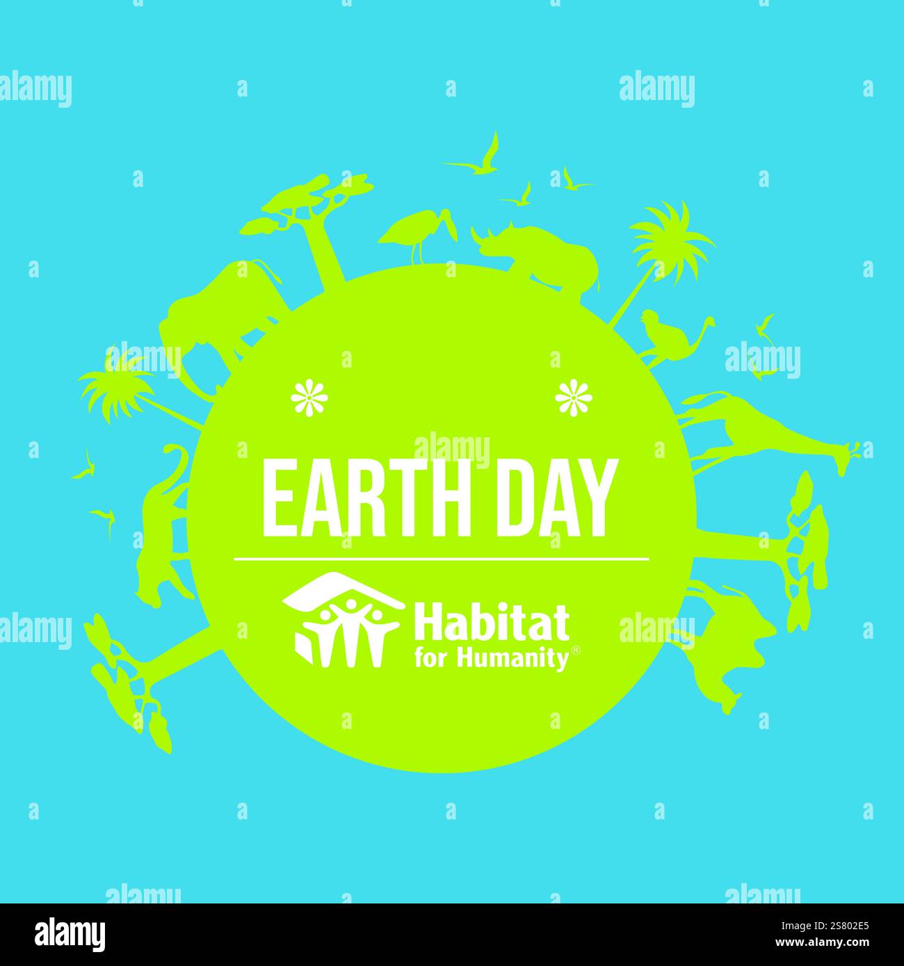 Earth Day logo 2025, Earth Day illustration 2025, Earth Day design, eco ...