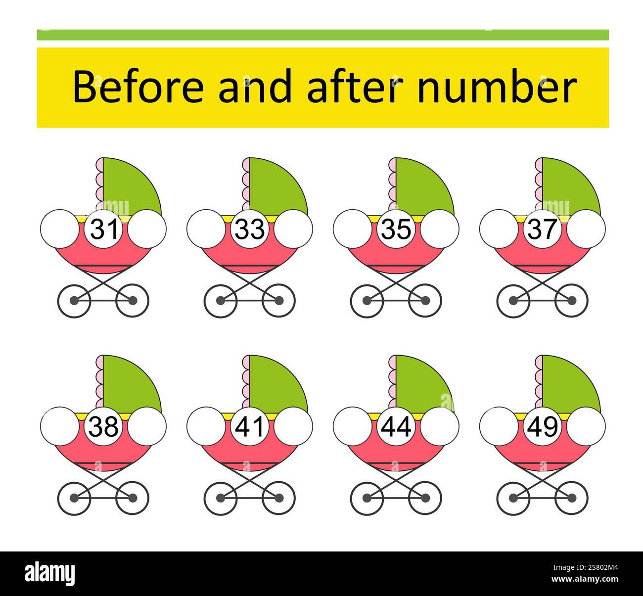 What comes Before and After. Math worksheets for kids. Number range up ...