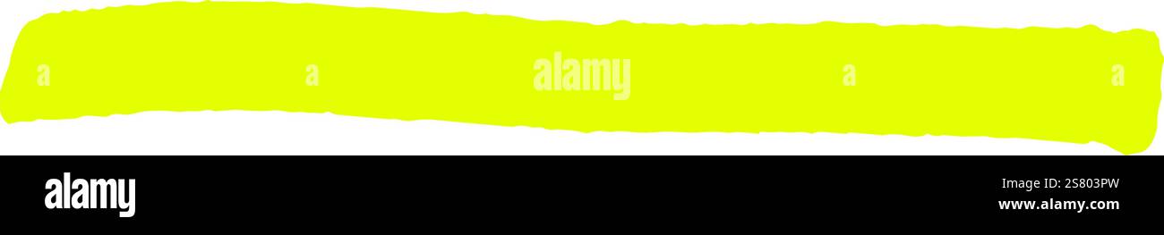 Light yellow highlight brush stroke creating a textured banner shape ...