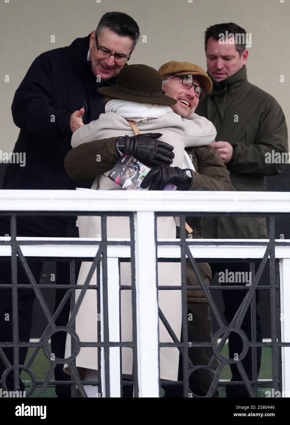 Christian and Geri Horner celebrate their horse Lift Me Up winning the ...