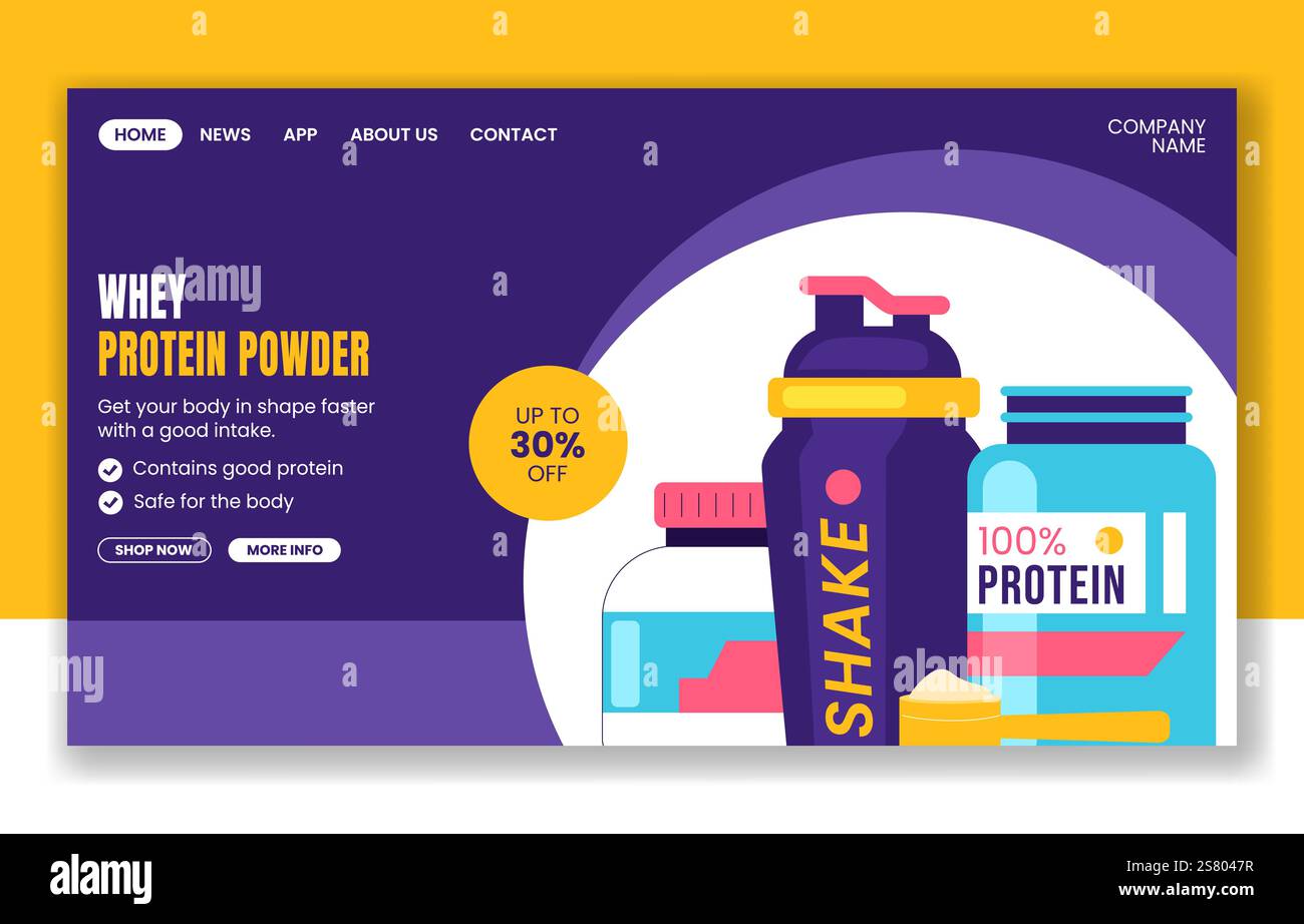 Hand-Drawn Healthy Protein Supplements Template for Social Media ...