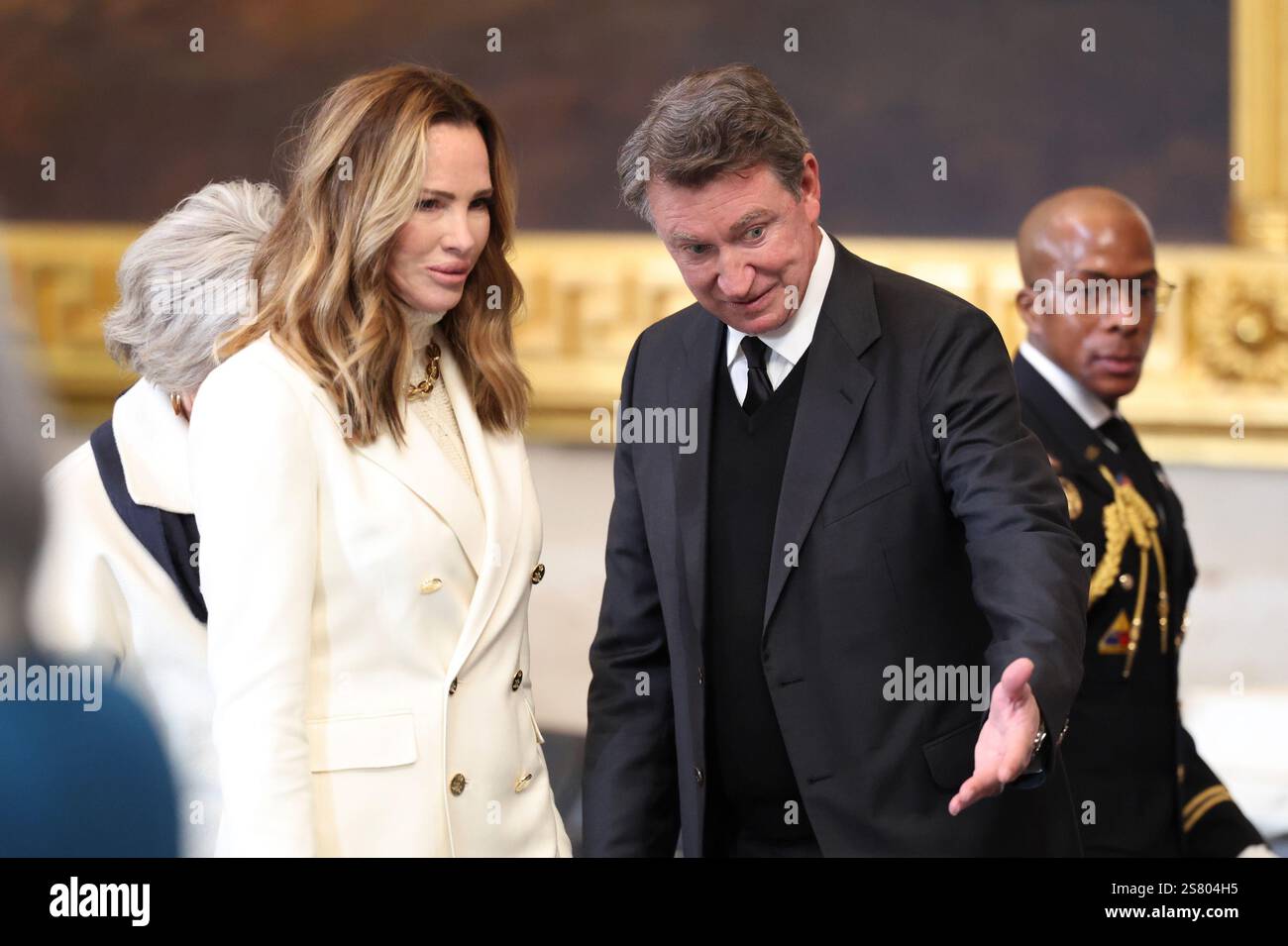 Washington, United States. 20th Jan, 2025. Former NHL player Wayne ...