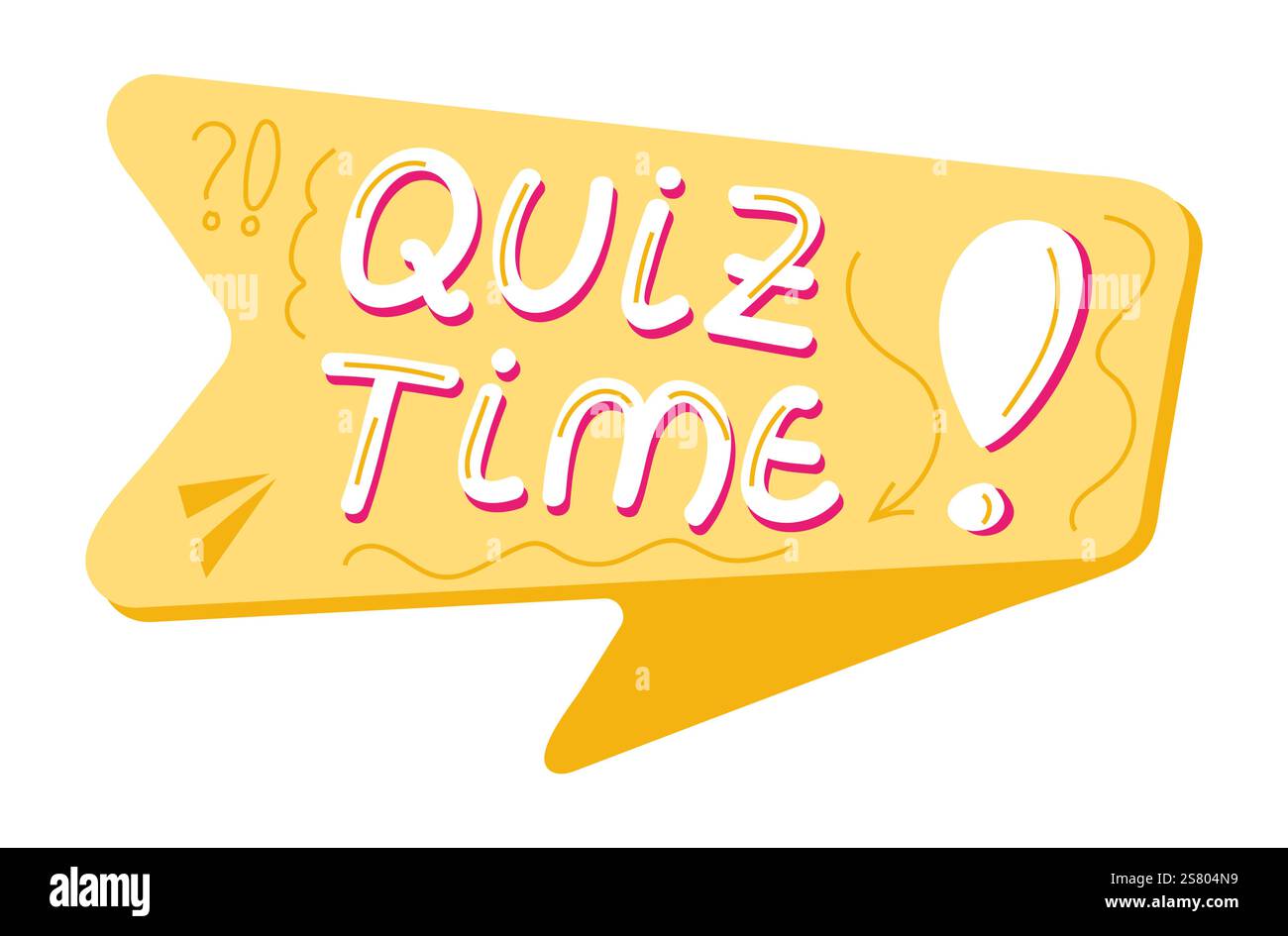 Quiz time label featuring a question mark Stock Vector Image & Art - Alamy