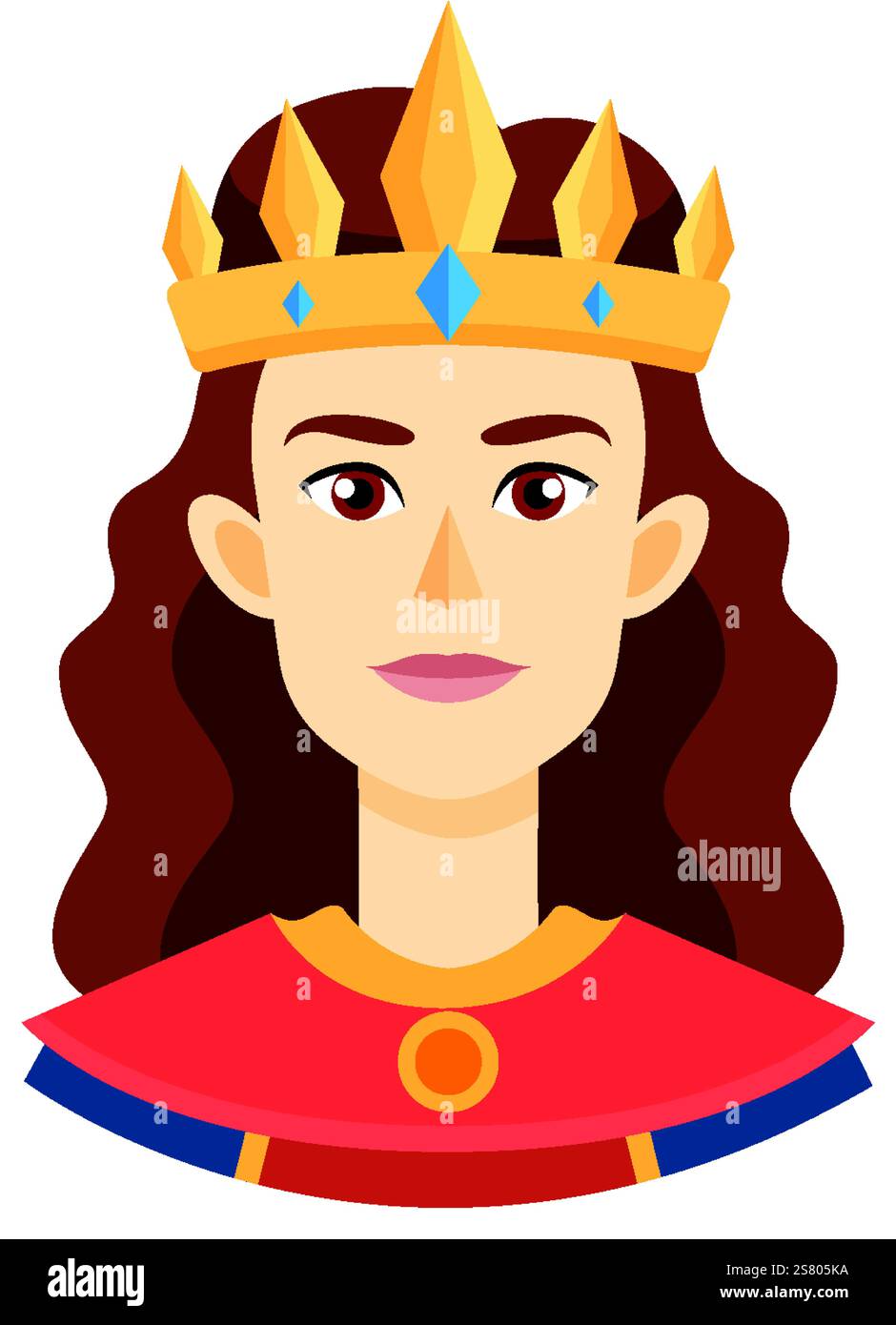 Crowned ruler Stock Vector Images - Alamy