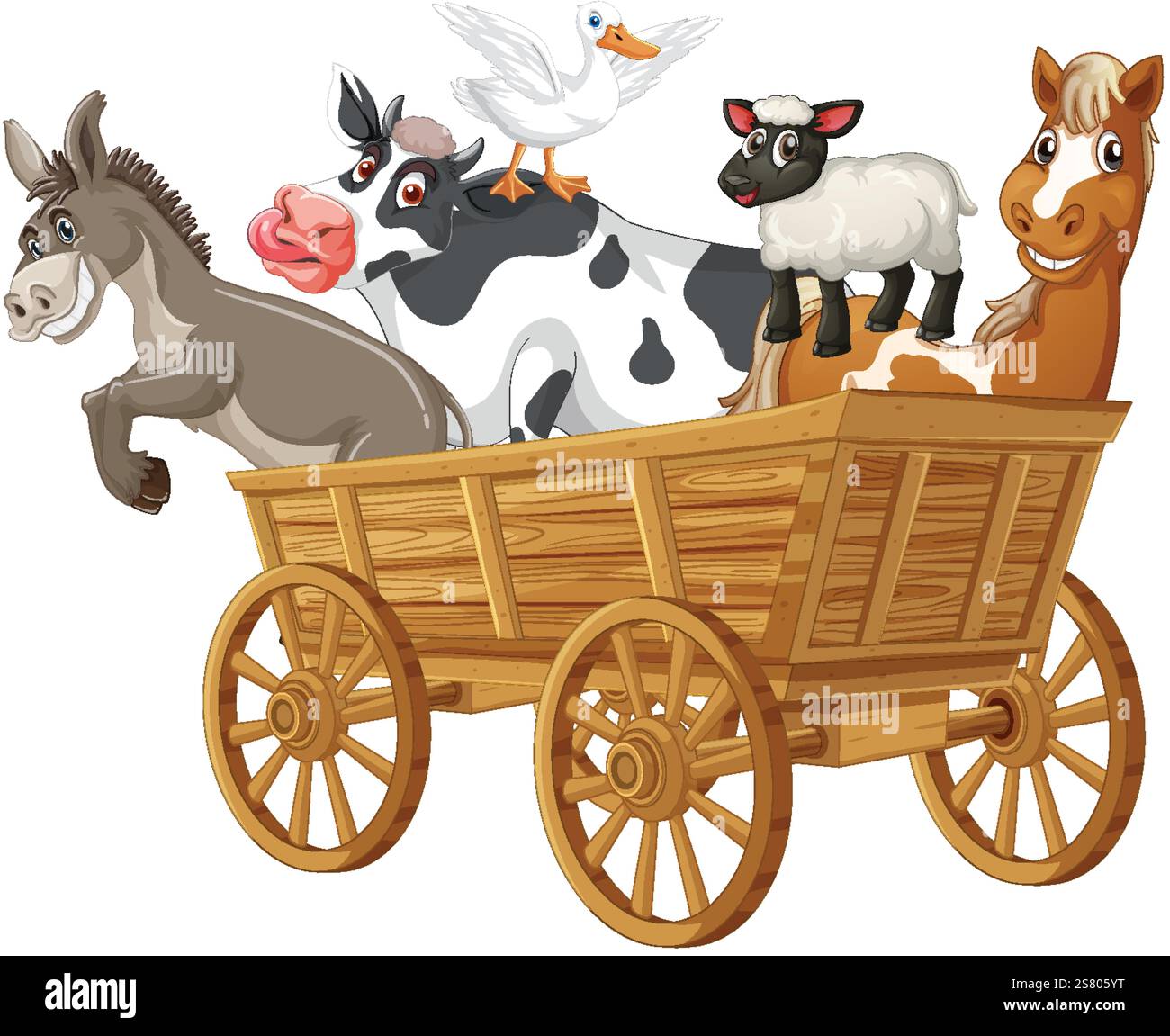 Rural togetherness Stock Vector Images - Alamy