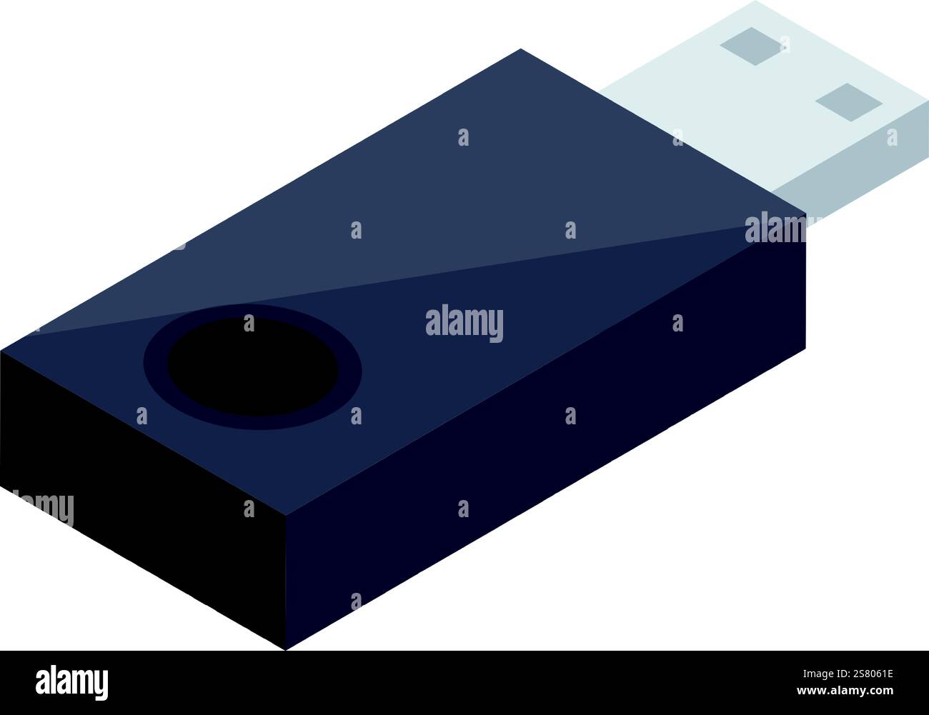 Gray USB flash drive with key ring hole, useful for storing and ...