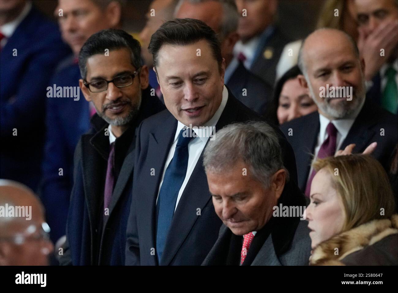 Google CEO Sundar Pichai and Elon Musk arrive before the 60th ... Google CEO Sundar Pichai and Elon Musk arrive before the 60th ...