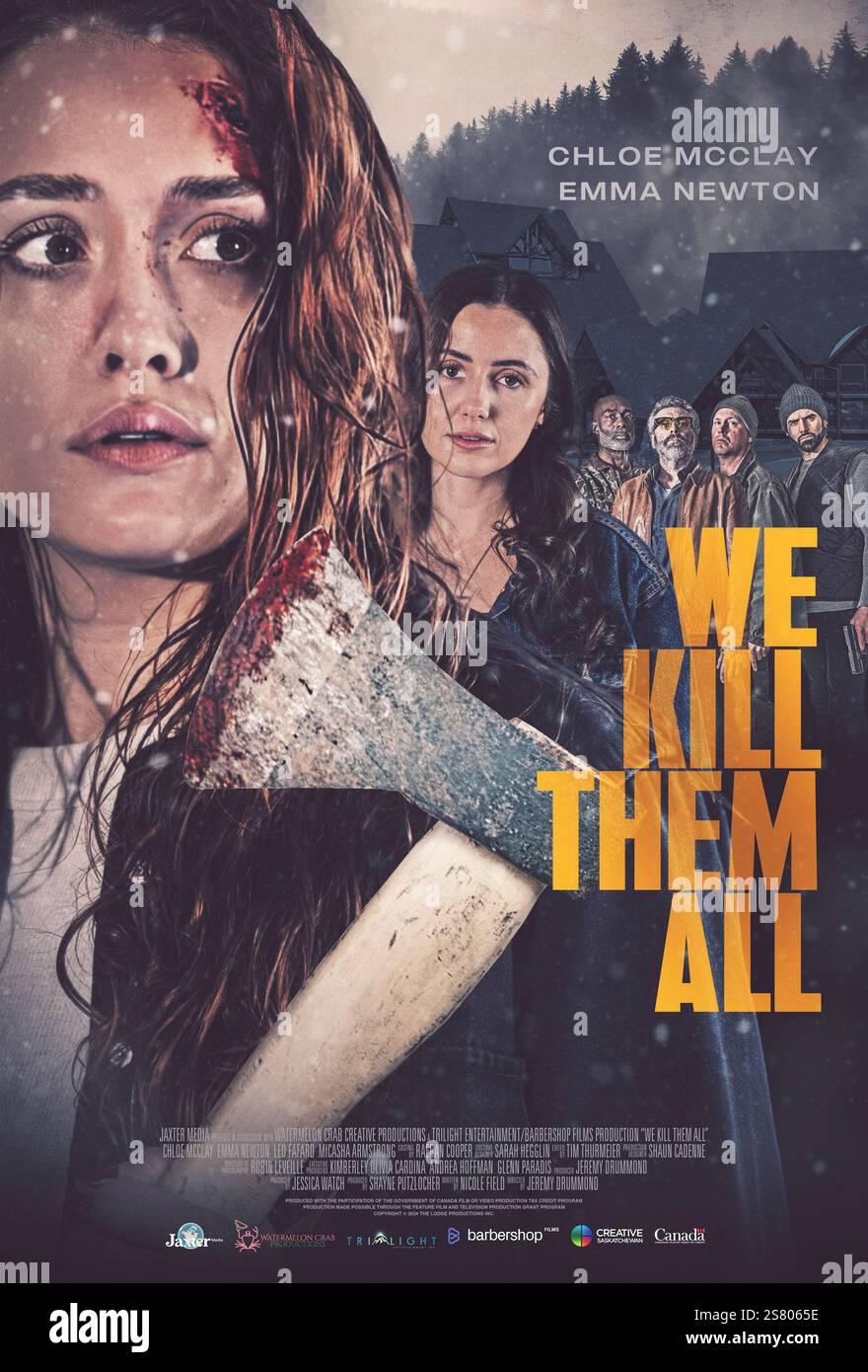 WE KILL THEM ALL, from left: Chloe McClay, Emma Newton, Michasha ...