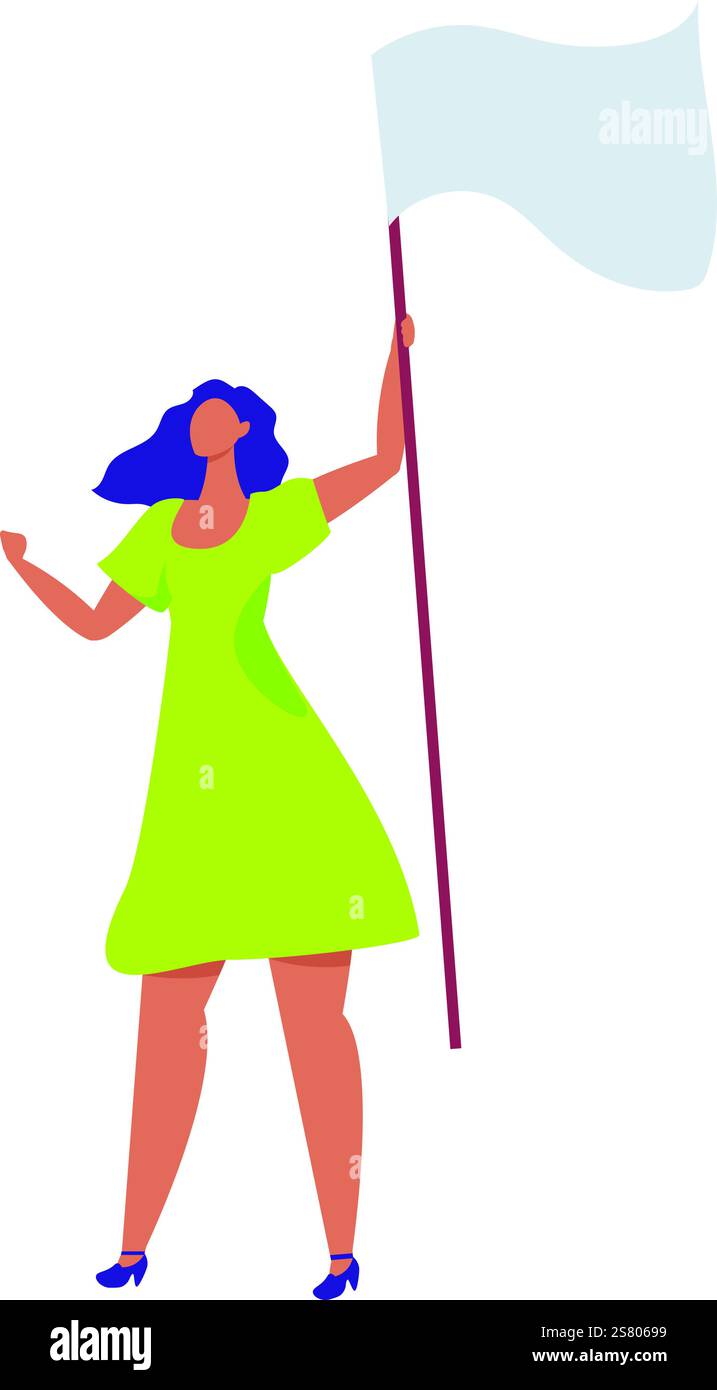 Protest demonstration flag banner Cut Out Stock Images & Pictures - Alamy