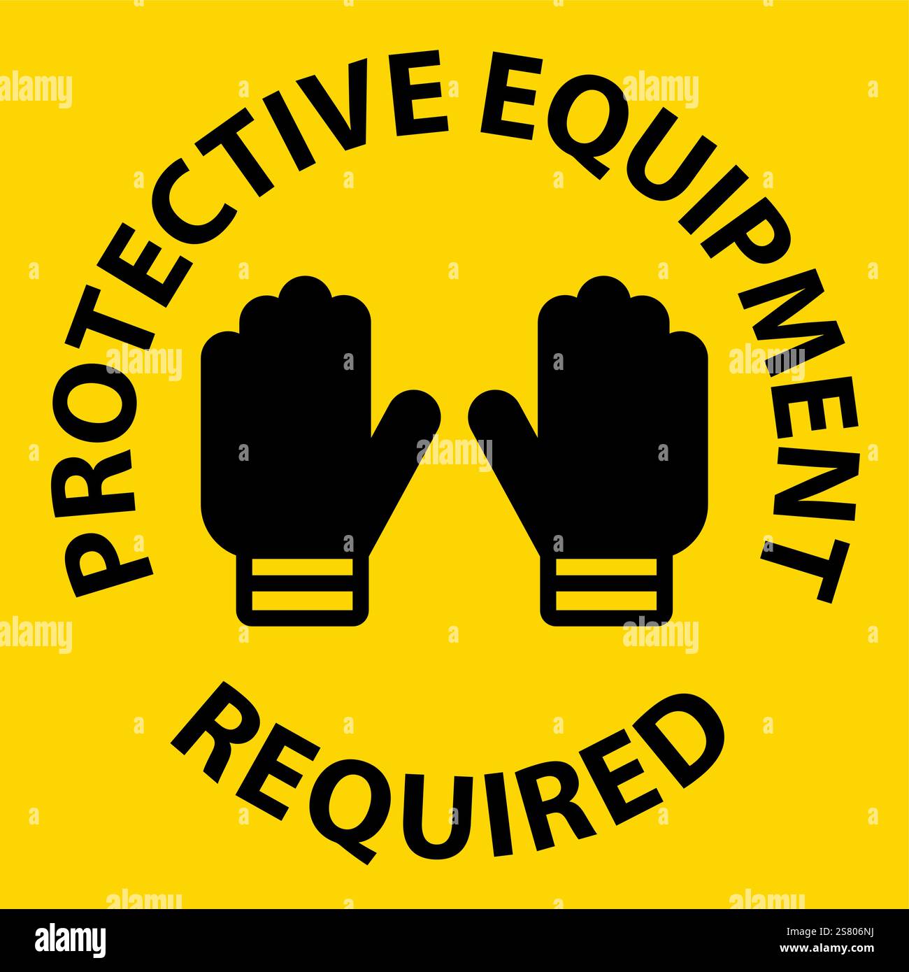 Safety Sign for Protective Equipment Requirement in Workplace ...