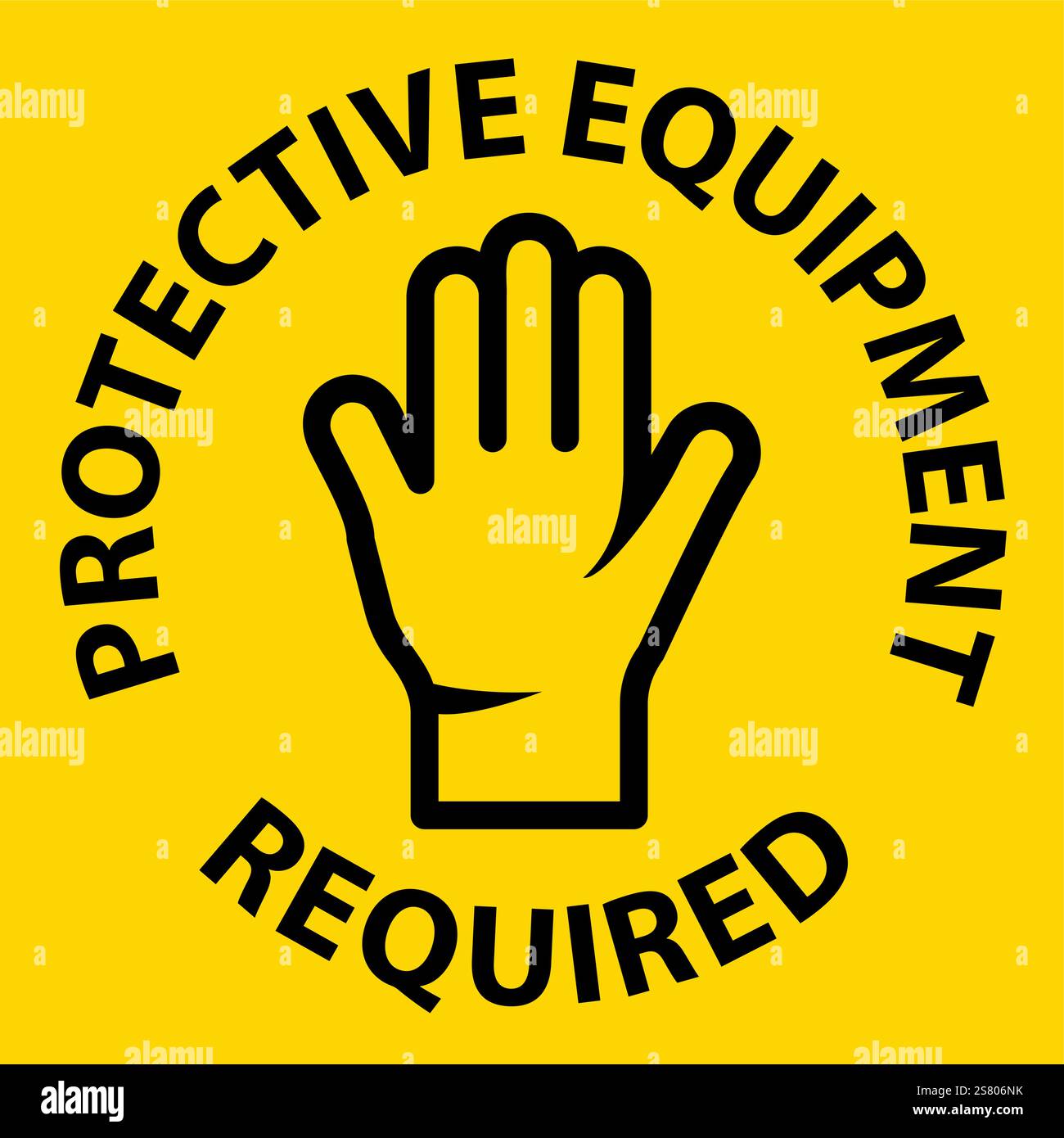 Cautionary Sign for Protective Equipment Required in Workplace ...