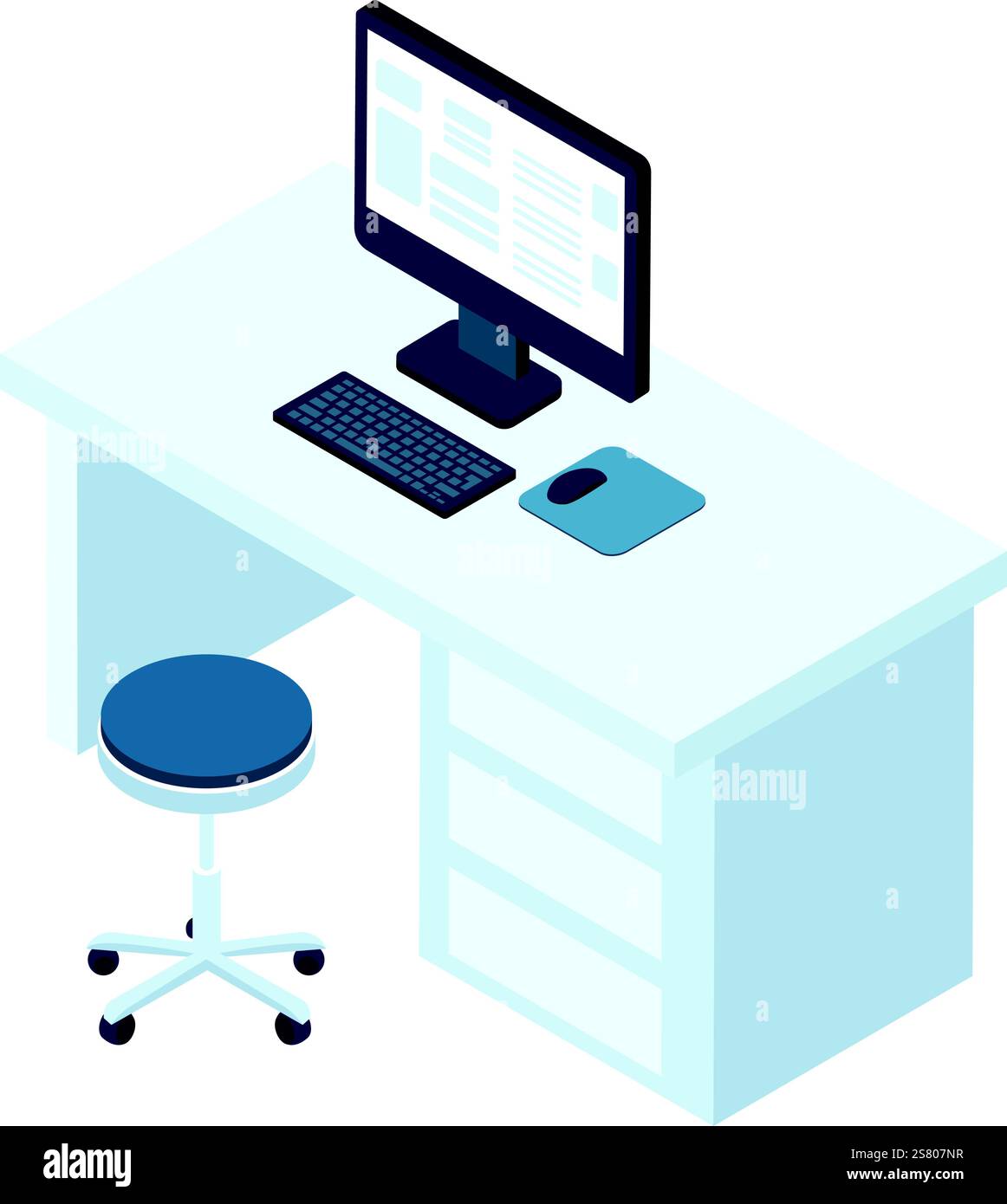 Monitor displaying view Stock Vector Images - Alamy